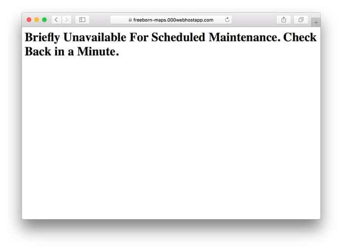 FIXED Briefly Unavailable For Scheduled Maintenance error