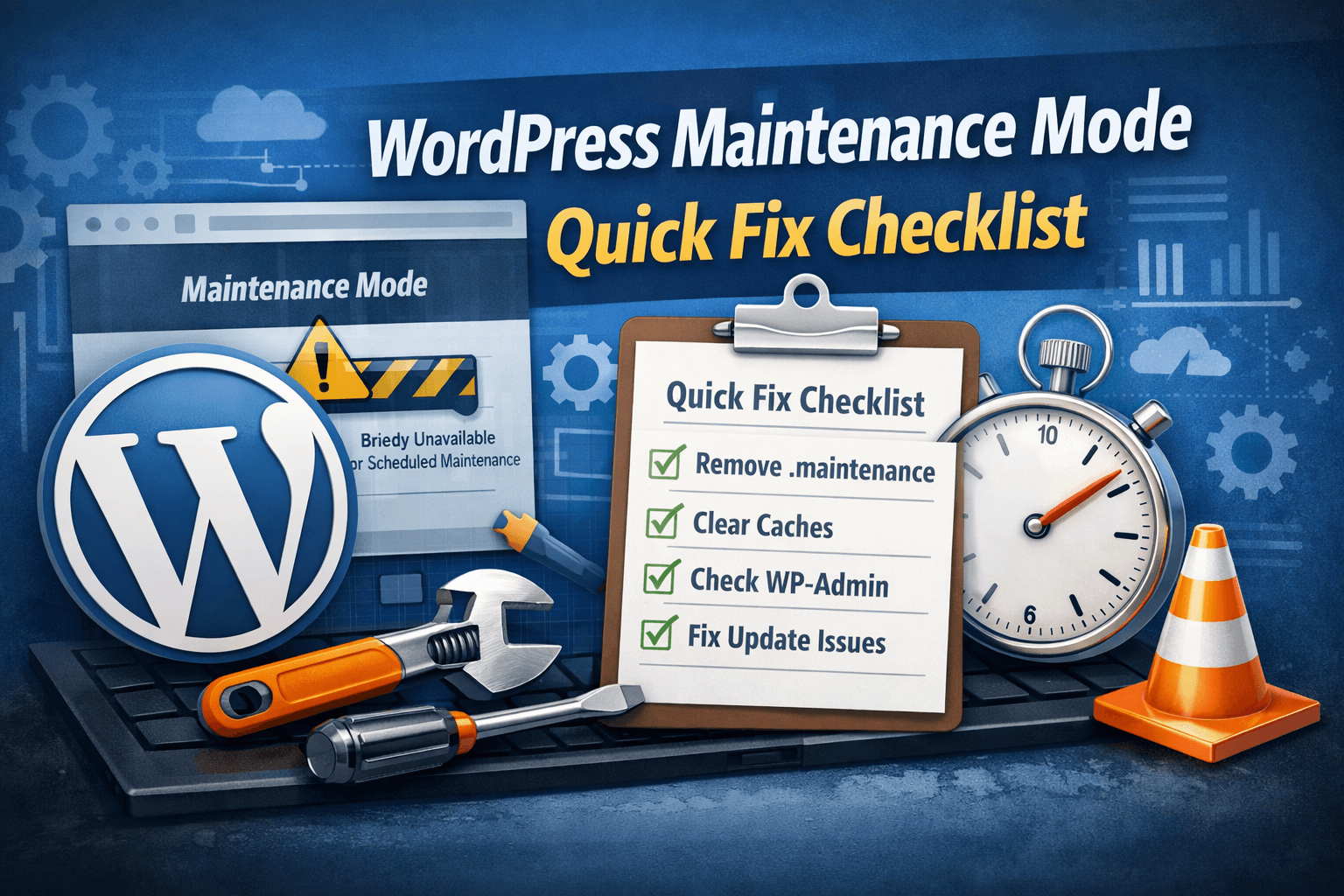 WordPress Maintenance Mode Quick Fix Checklist: 2-Minute Recovery ...