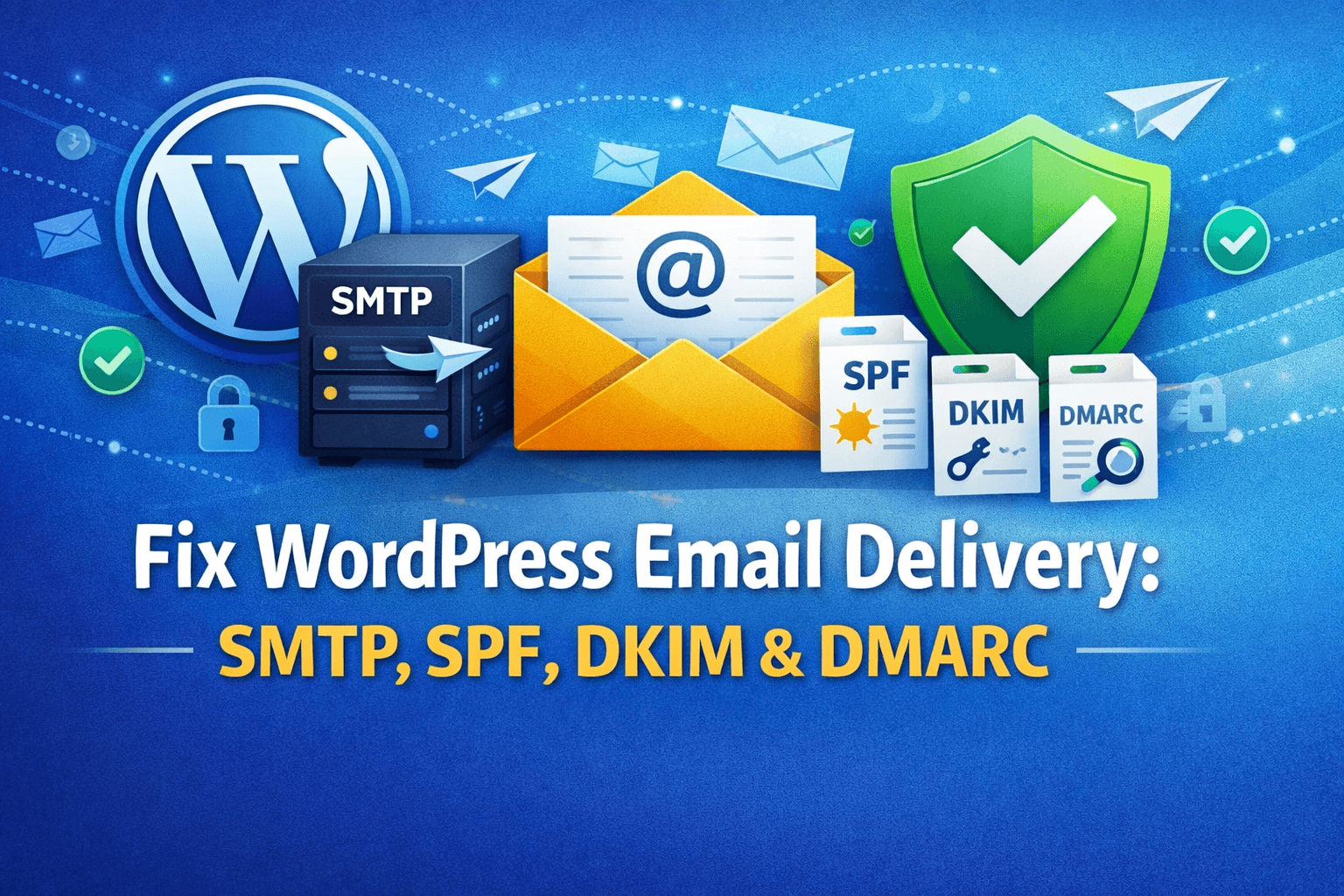 Fix WordPress Email Delivery: SMTP Setup + SPF/DKIM/DMARC in Plain English